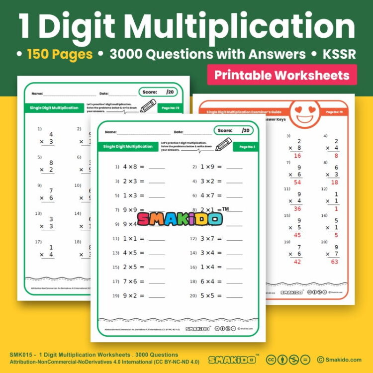 📢650 pages | Bundle Pack Printable Multiplication Math Worksheets ...