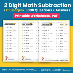 Printable 2 Digit Math Subtraction Worksheets - Smakido