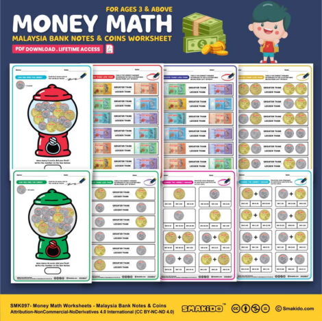 Printable Money Math Worksheets | Learn Malaysia Bank Notes & Coins ...