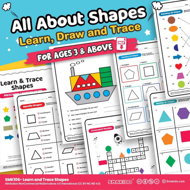 All About Shapes- Learn, Draw & Trace Shapes For Preschoolers ...