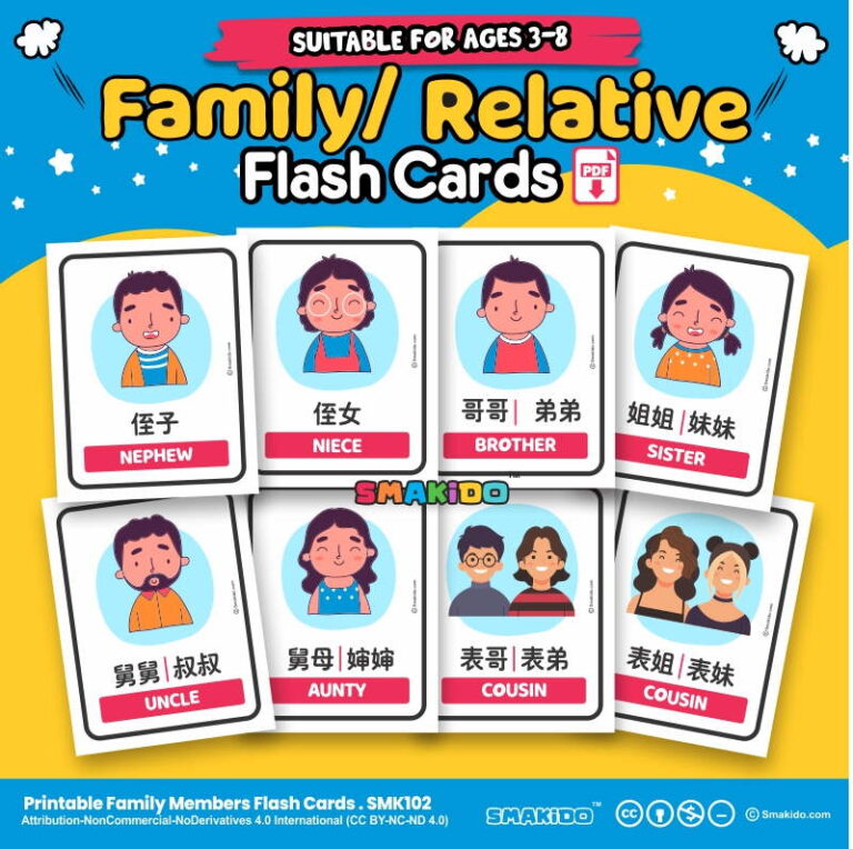 Printable Family Members Flash Cards For Kids | Autism Speech Therapy ...